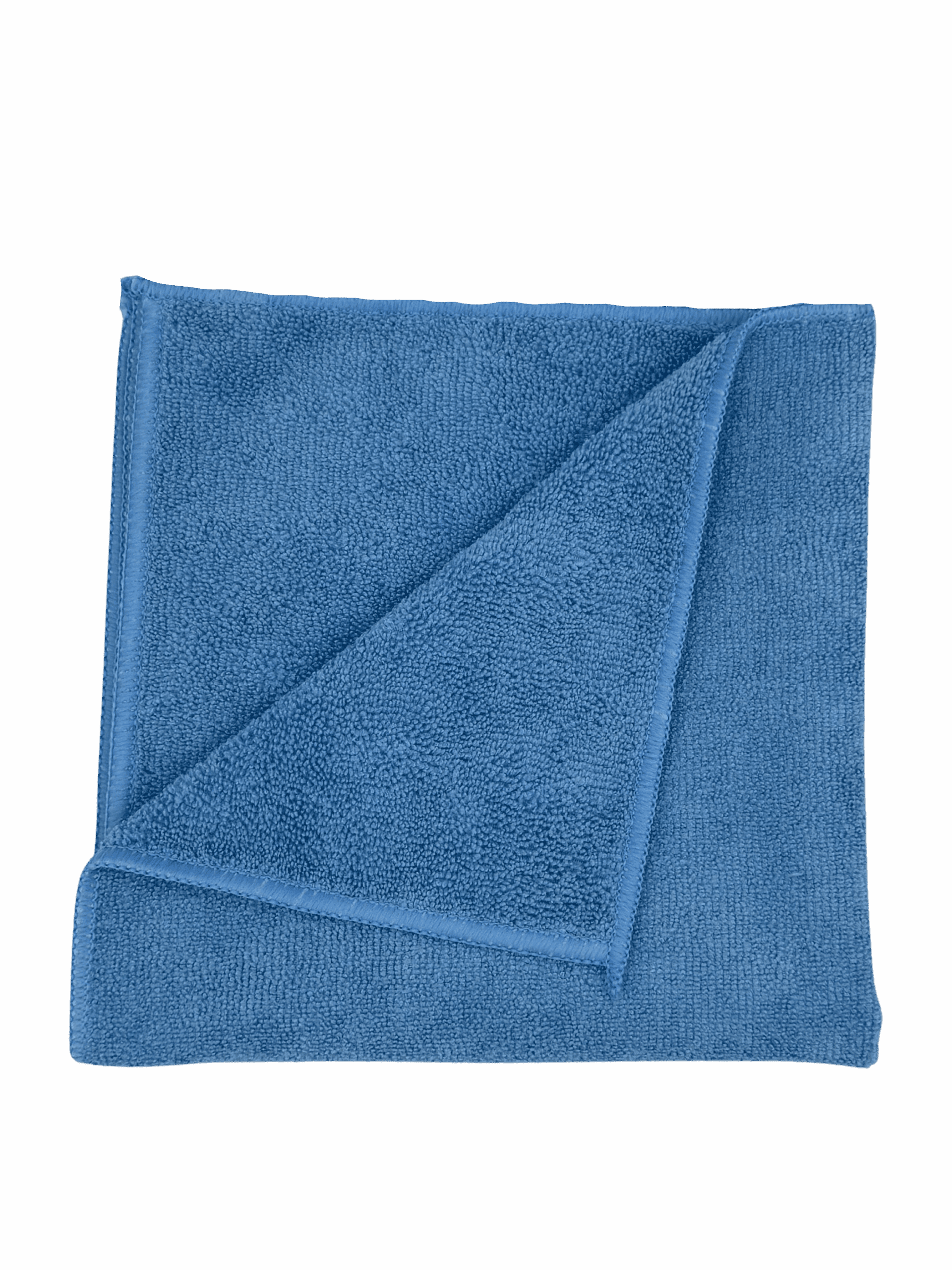16" x 16" Blue Microfiber Towel - 380GSM - 12-Pack - Distinctive Details