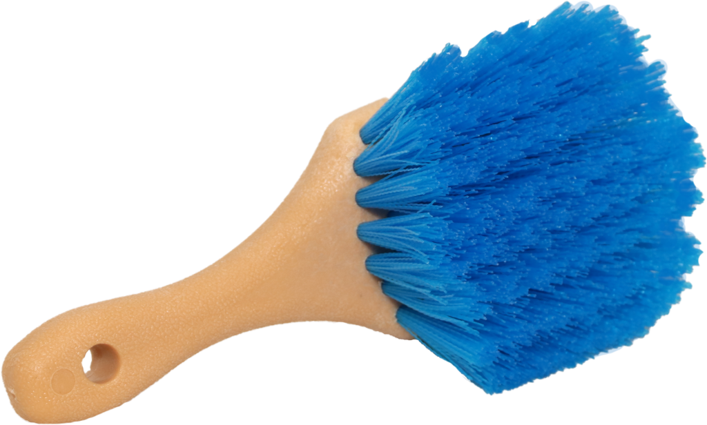 Short Fender Brush (Stiff Bristle) Blue - Distinctive Details
